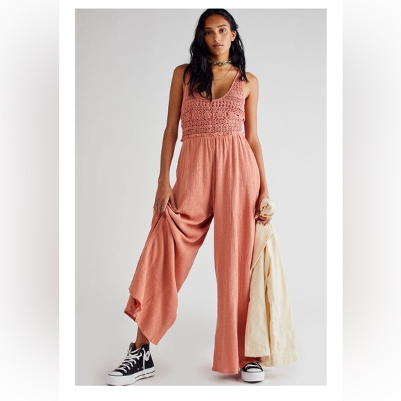 Free People | Pants & Jumpsuits | Uft Nwot Free People Soleil Wide Leg ...